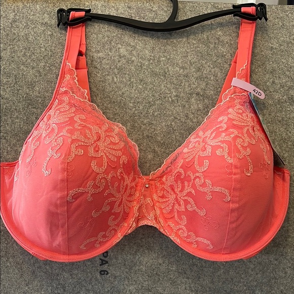 Playtex | Intimates & Sleepwear | Playtex Peach Lace Full Coverage Bra ...
